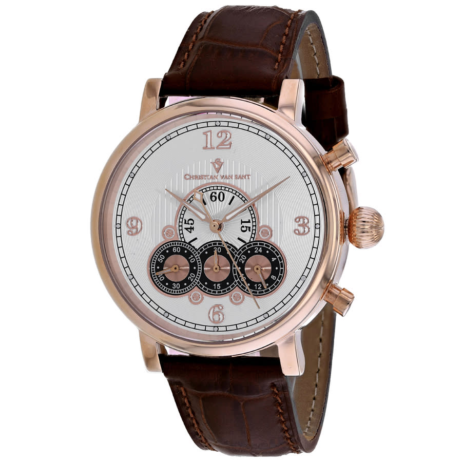 Mua Dominion Chronograph Quartz Silver Dial Men's Watch CV0715 chính ...