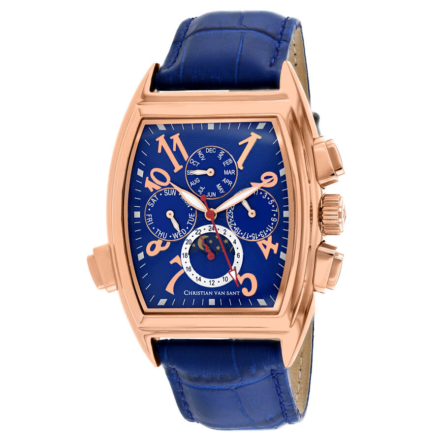 Christian Van Sant Grandeur Automatic Blue Dial Ladies Watch CV2140 ...