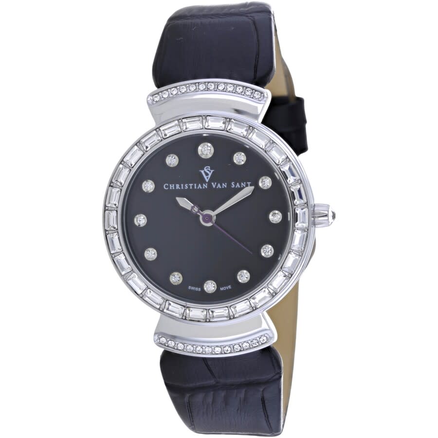 Christian Van Sant Nova Black Dial Ladies Watch CV2940 607609794271 ...