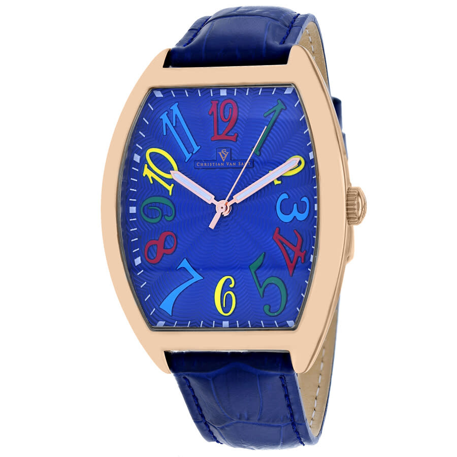 Christian Van Sant Royalty II Quartz Blue Dial Men's Watch CV0377 ...