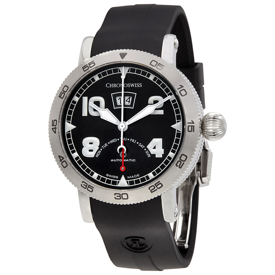 Chronoswiss Timemaster Black Dial Automatic Men's Watch -BK CH-8143 ...