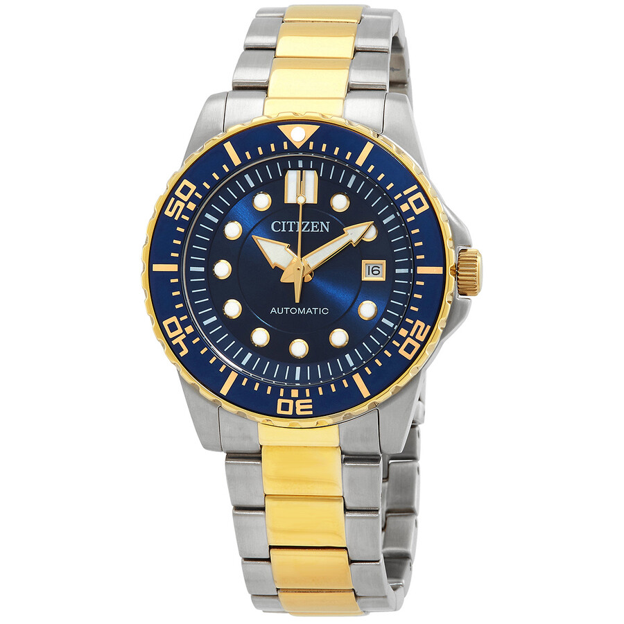 Citizen Automatic Blue Dial Two-Tone Men's Watch NJ0174-82L ...