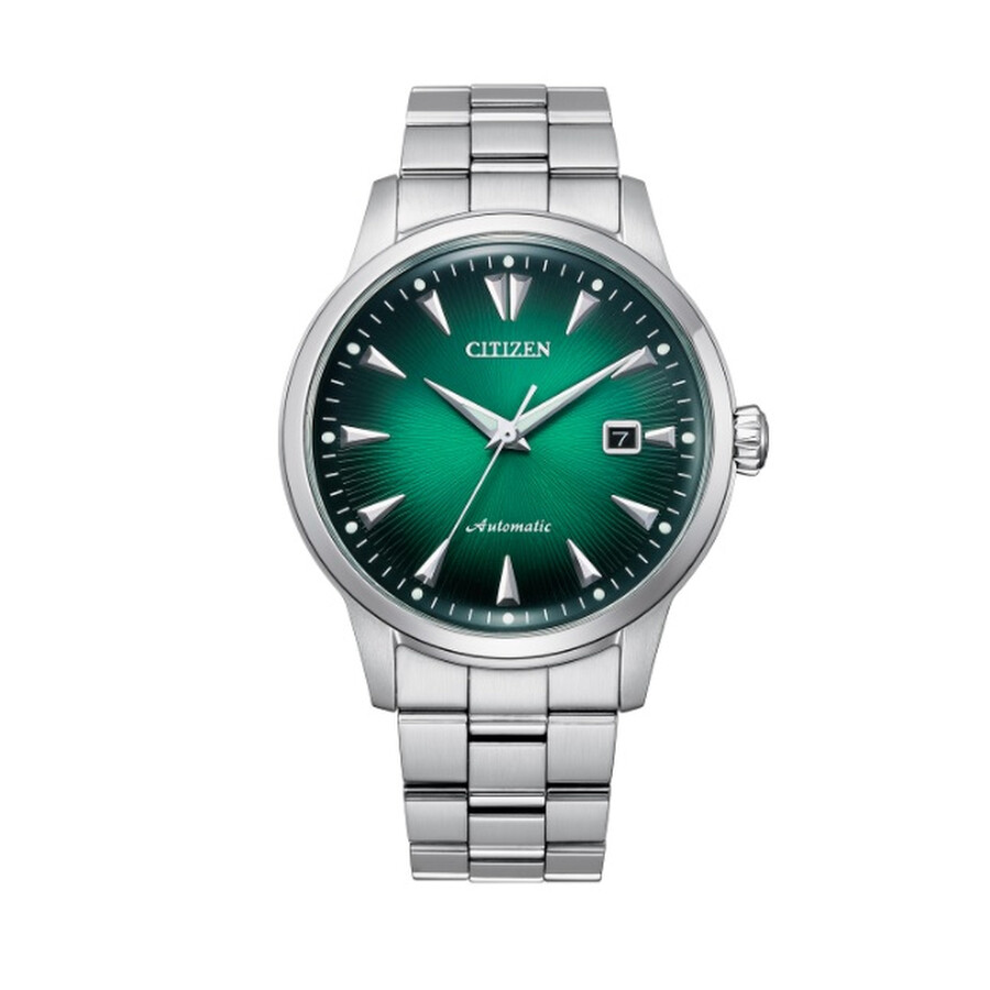 Citizen Automatic Green Dial Stainless Steel Men's Watch NK0007-88X ...