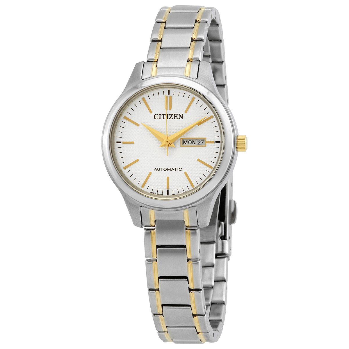 Citizen Automatic White Dial Ladies Watch PD7144-57A 4974374250551 ...