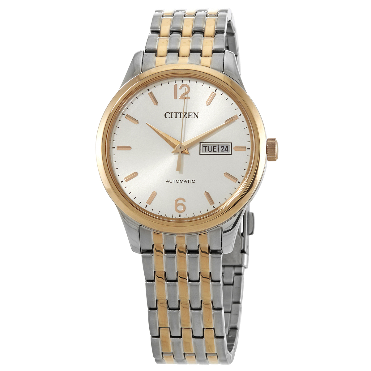 Citizen Automatic White Dial Men's Watch NH7504-52A 4974374235299 ...
