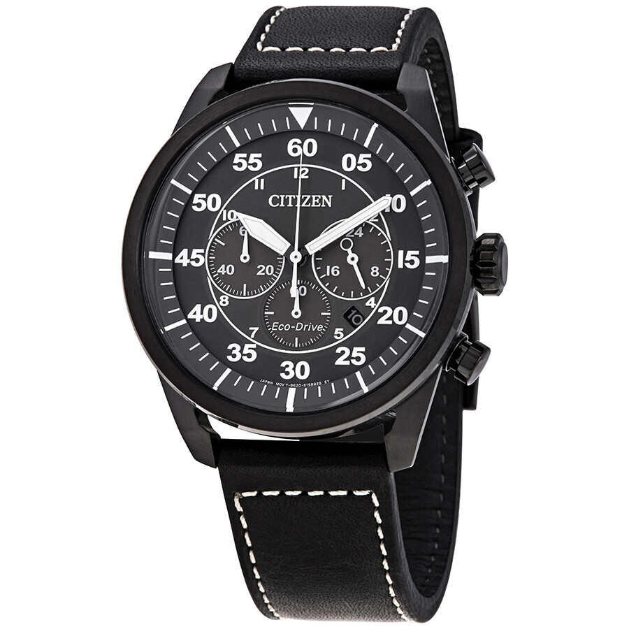 Citizen Avion Eco-Drive Chronograph Luminous Hands Men's Watch CA4215 ...