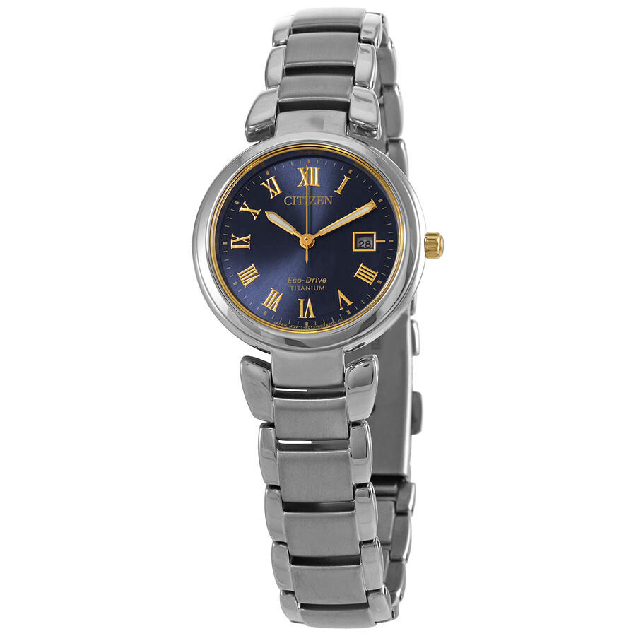 Citizen Blue Dial Titanium Ladies Watch EW2509-83L 4974374278937 ...
