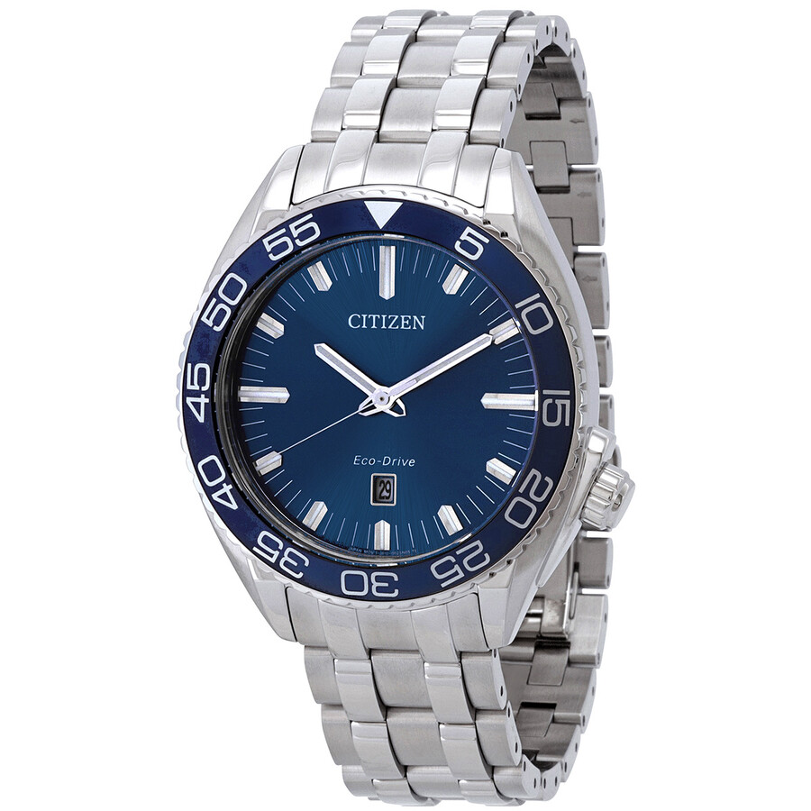 Citizen Carson Eco-Drive Blue Dial Men's Watch AW1770-53L Citizen Watches - Fado.vn