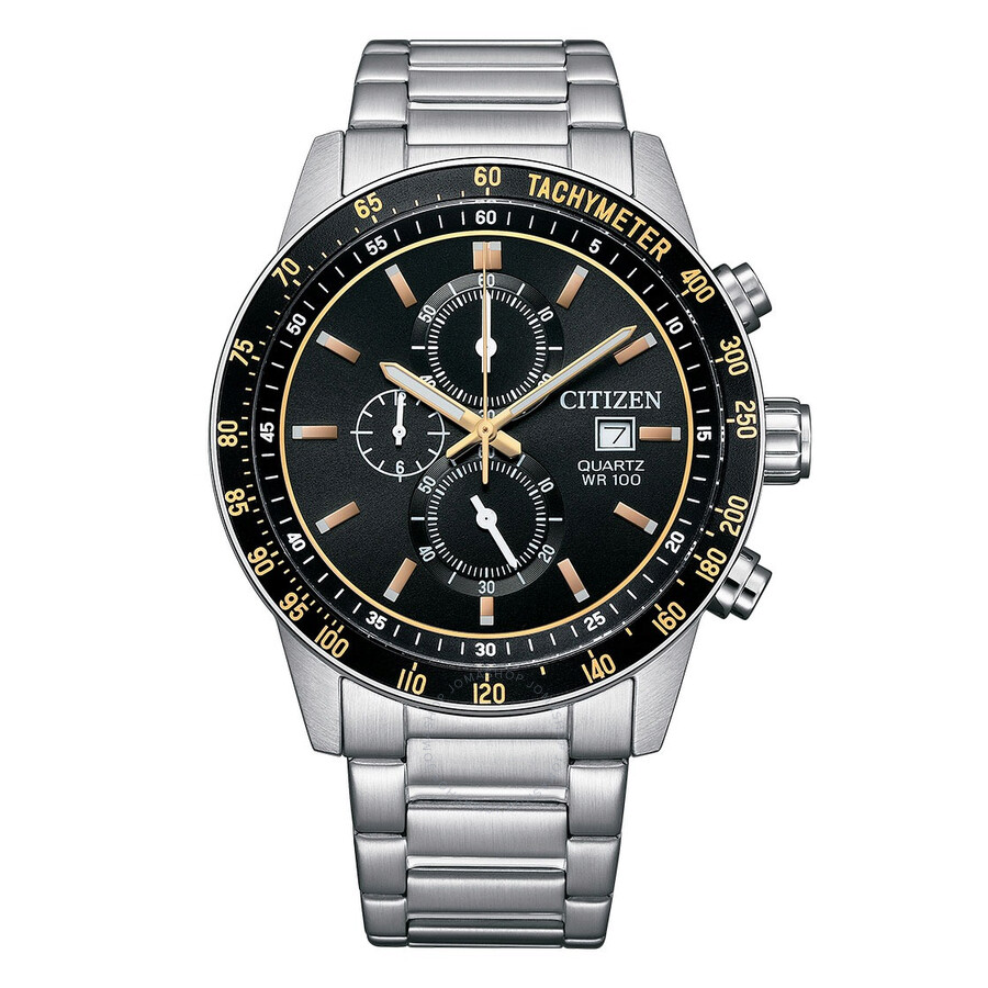 Citizen Chronograph Quartz Black Dial Men's Watch AN3681-57E ...