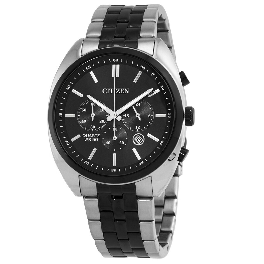 Citizen Chronograph Quartz Black Dial Men's Watch AN8218-54E 4974374336514 - Watches - Jomashop