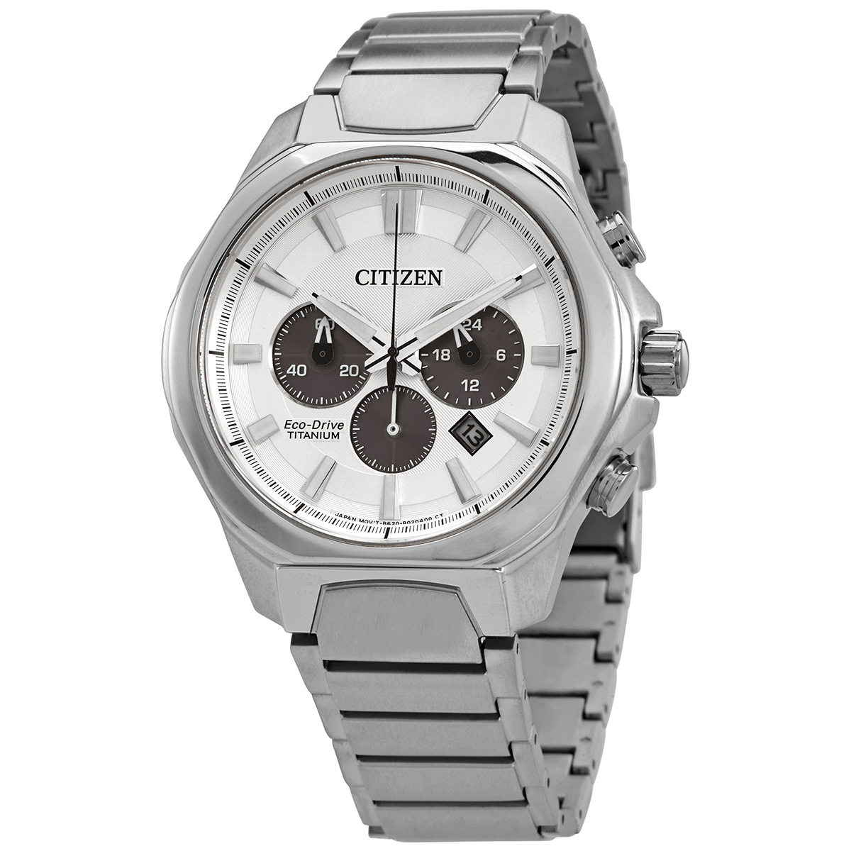 Citizen Chronograph Silver Dial Titanium Men's Watch CA4320-51A ...