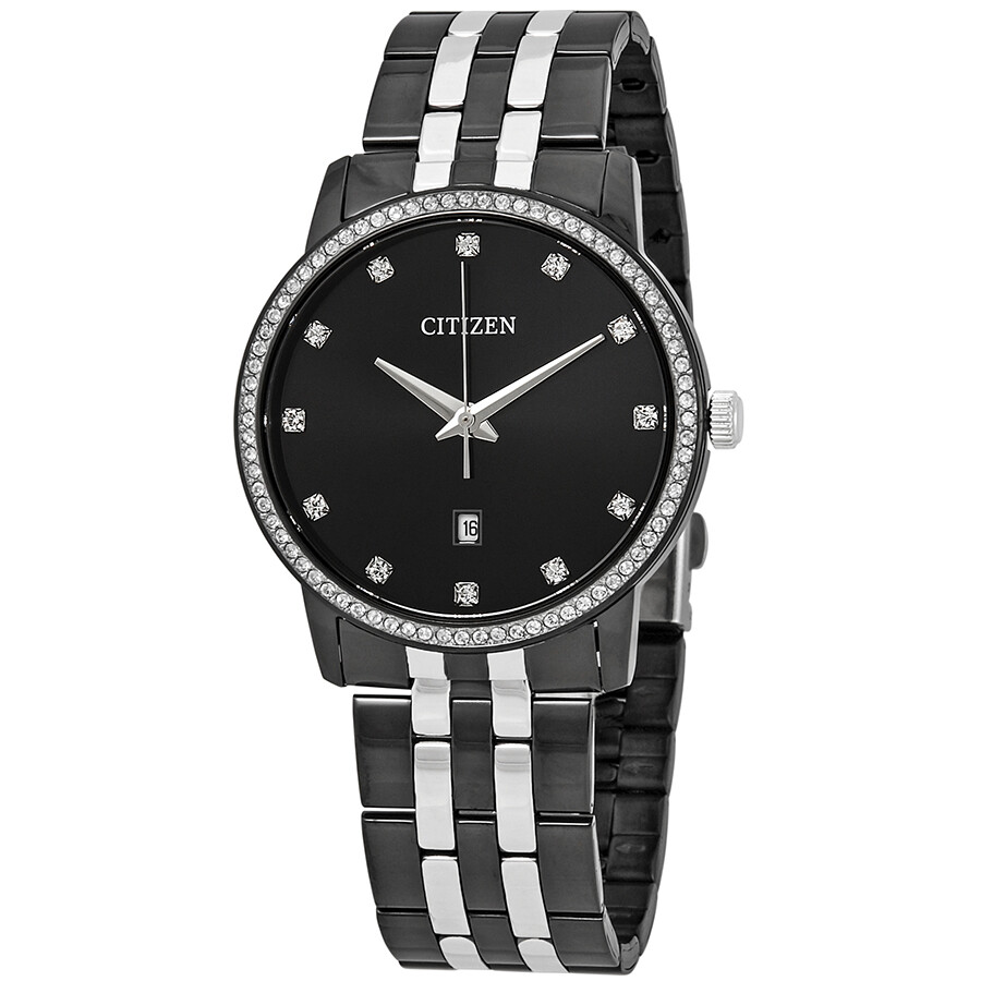 Citizen Crystal Black Dial Men's Watch BI5037-52E 013205116827 ...
