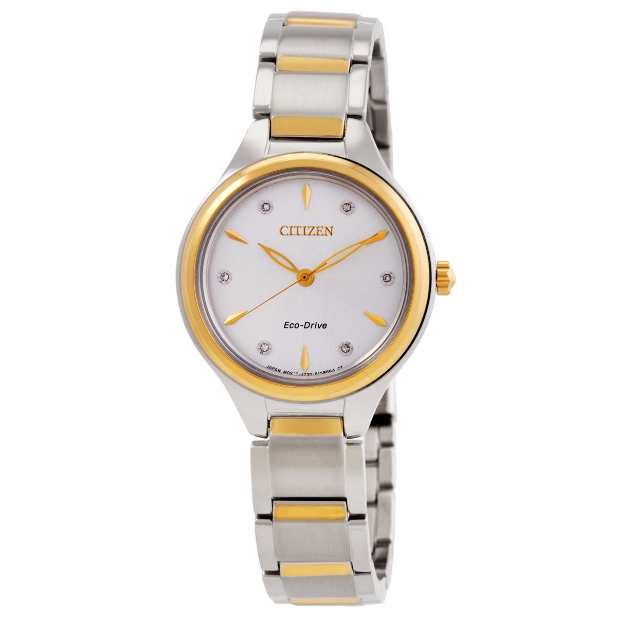 Citizen Diamond Silver Dial Ladies Watch FE2104-50A 4974374278807 ...