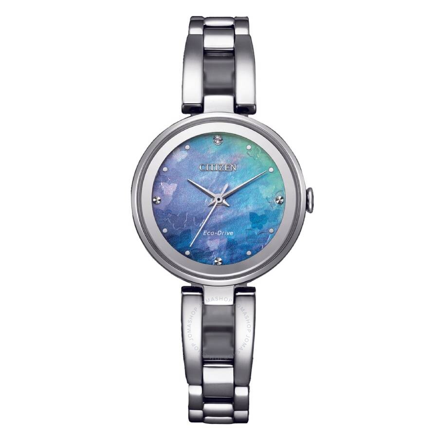 Citizen Eco-Drive Blue Dial Ladies Watch EM0801-85N| Jomashop - Fado.vn