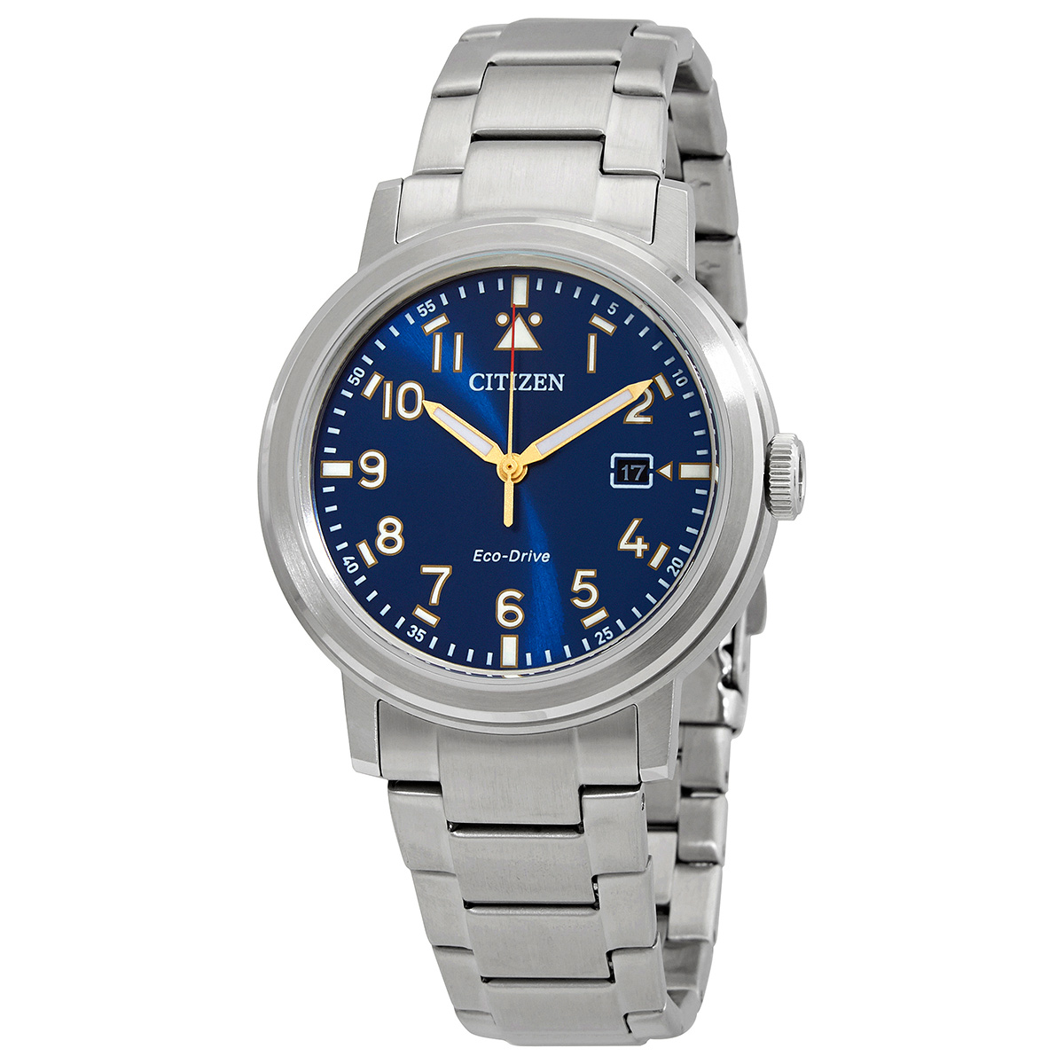 Citizen Eco-Drive Blue Dial Stainless Steel Men's Watch AW1620-81L ...