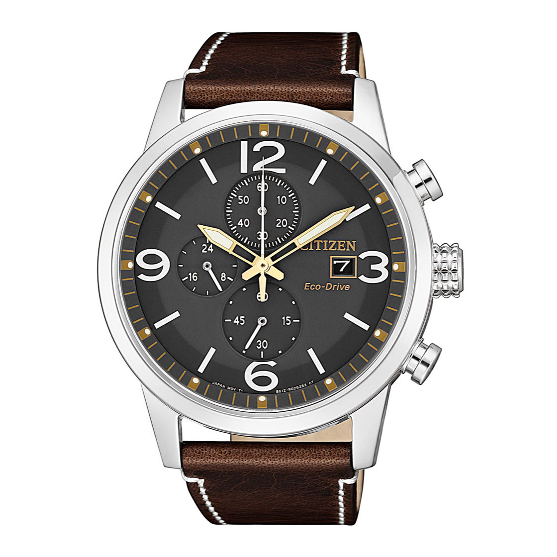 Citizen Eco-Drive Chronograph Grey Dial Men's Watch CA0618-26H ...