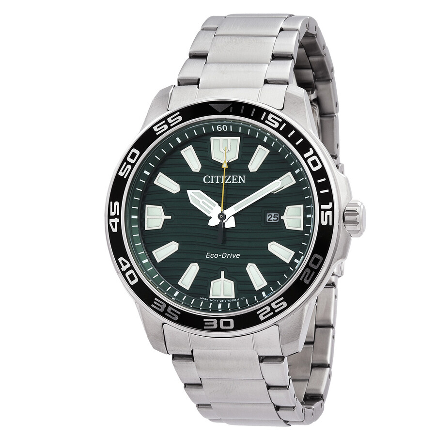 Citizen Eco-Drive Green Dial Men's Watch EW1701-56X 013205150265 ...