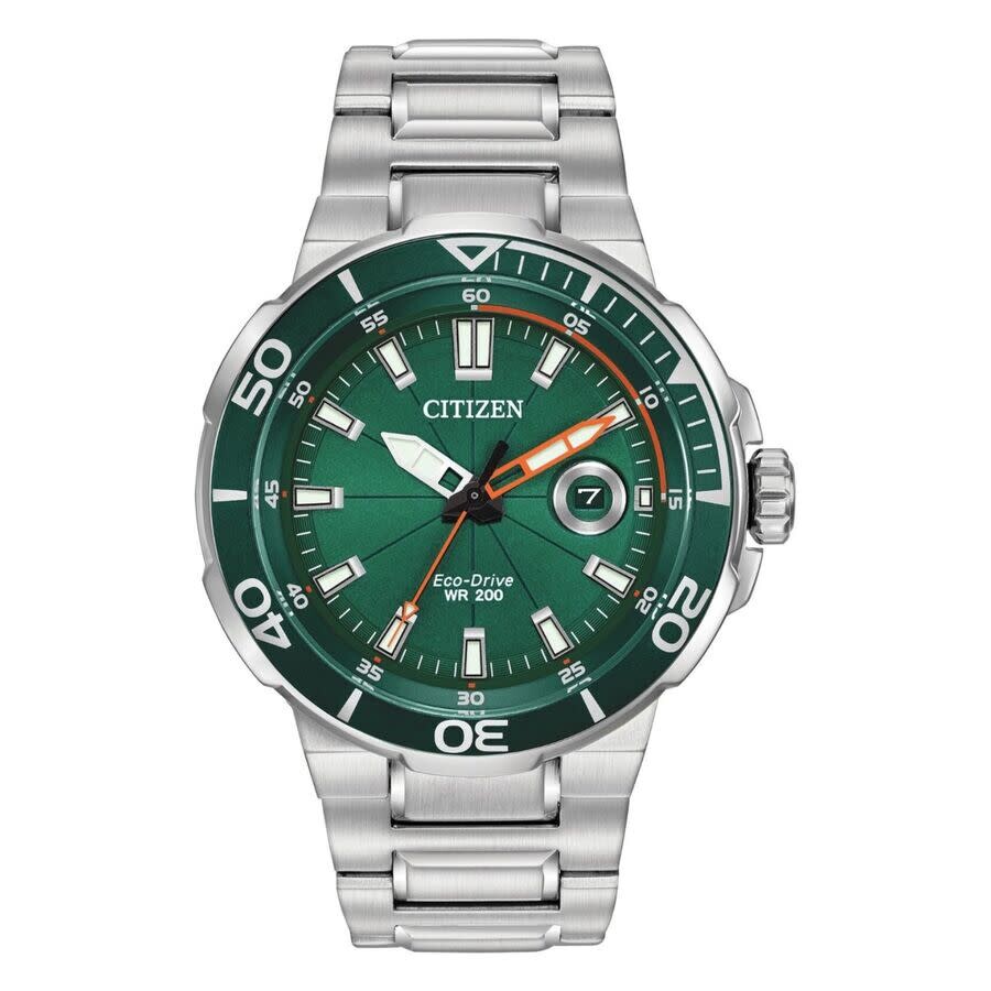 Citizen Endeavor Quartz Green Dial Men's Watch AW1428-53X 013205137938 ...