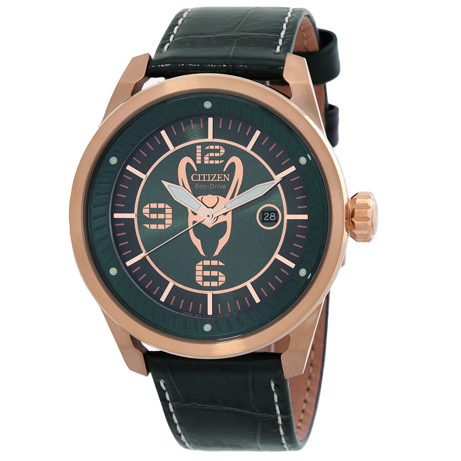 Citizen Loki Marvel Green Dial Men's Watch AW1363-06W 013205160462 ...