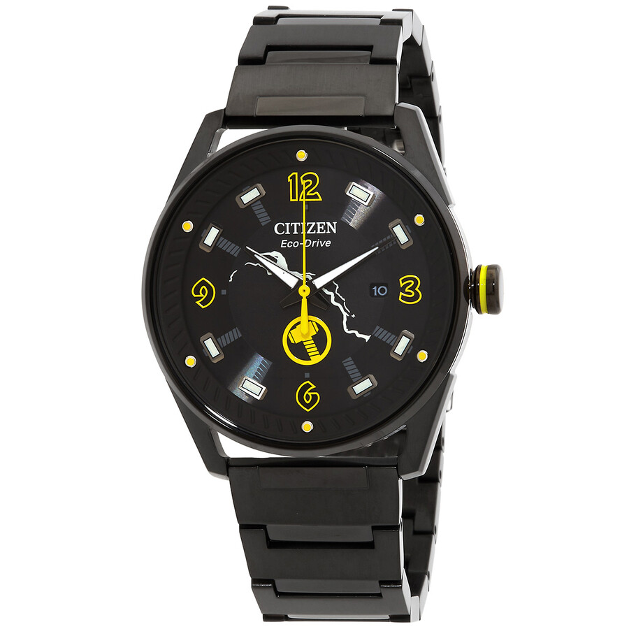Citizen Marvel Thor Black Dial Men's Watch BM6987-50W 013205153563 ...