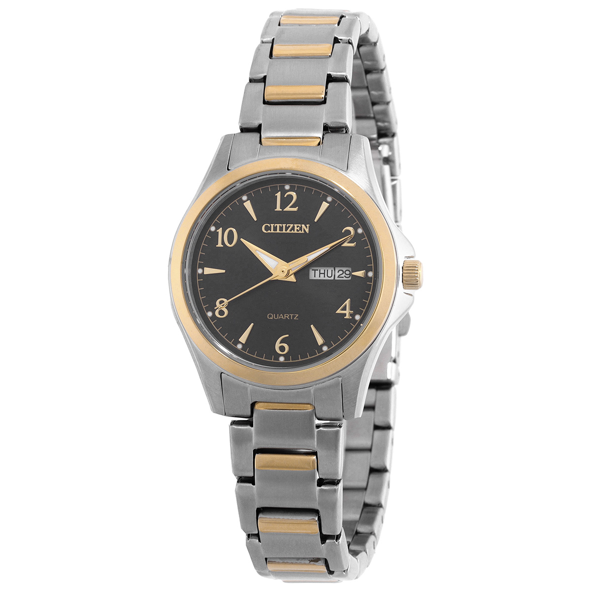 Citizen Quartz Black Dial Two-Tone Ladies Watch EQ0614-52E ...