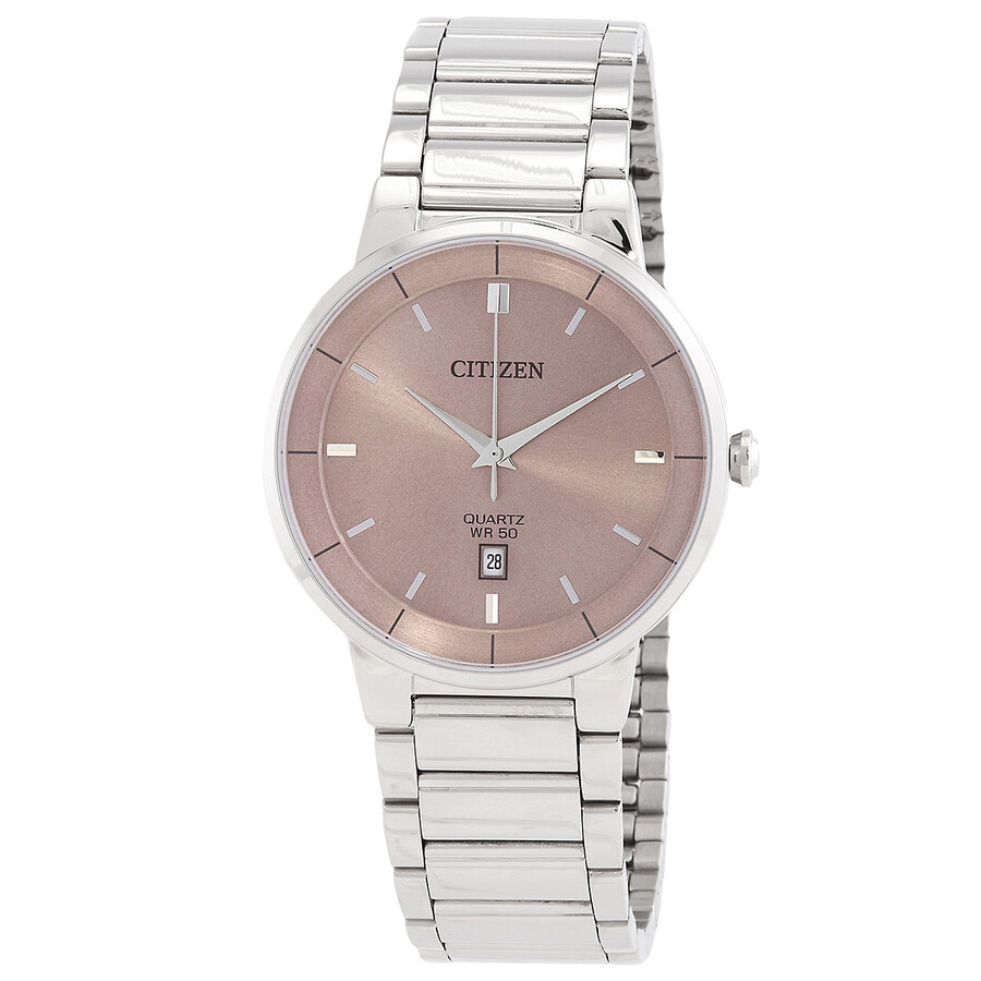 Citizen Quartz Pink Dial Men's Watch BI5120-51Z 4974374342027 - Watches - Jomashop