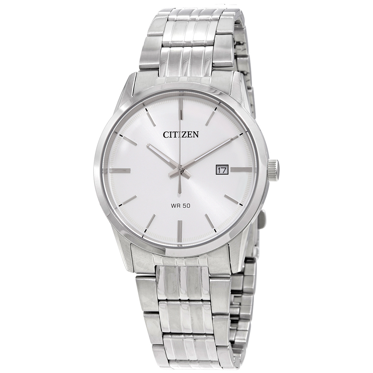 Citizen Quartz Silver Dial Stainless Steel Men's Watch BI5000-52A ...