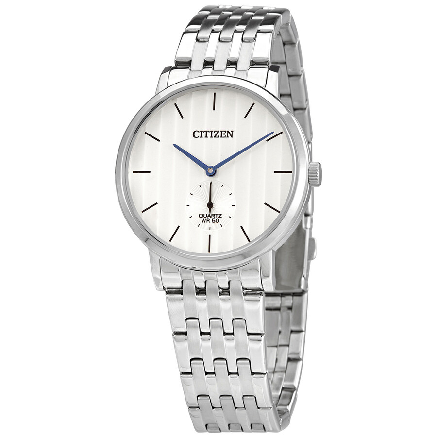 Citizen Quartz White Dial Stainless Steel Men's Watch BE9170-56A ...