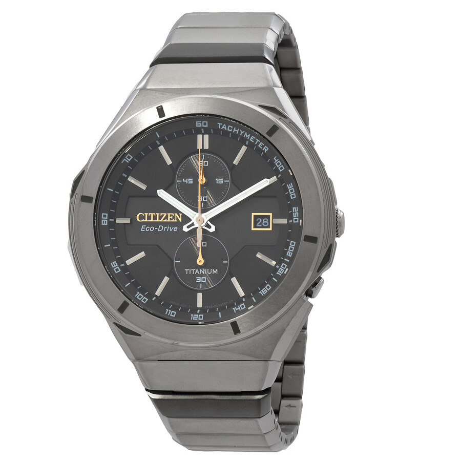 Citizen Super Titanium Armor Chronograph Black Dial Men's Watch CA7058 ...