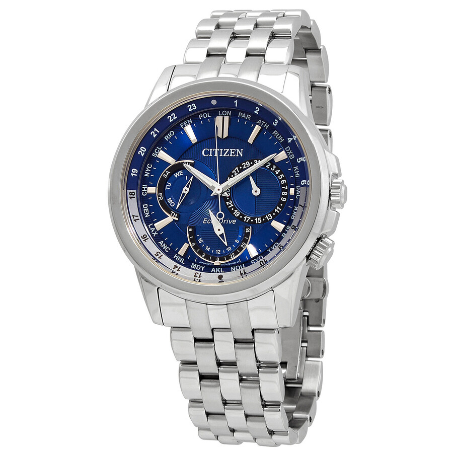 Citizen World Time Chronograph Blue Dial Men's Watch BU2021-69L ...