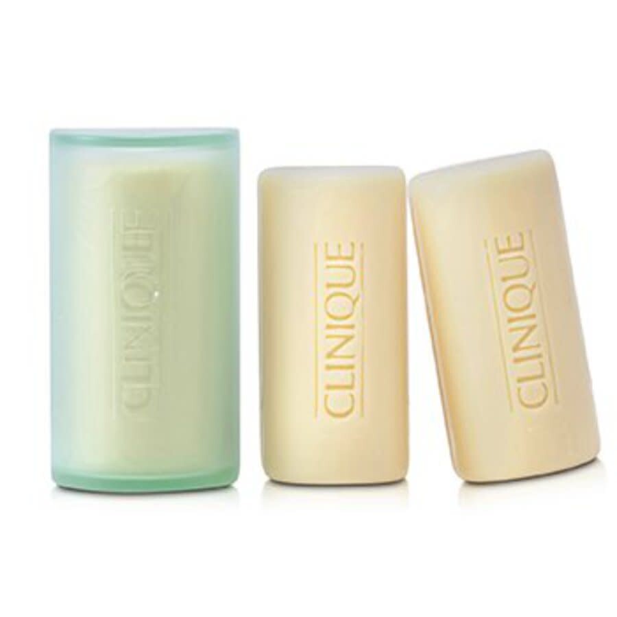 Clinique / 3 Little Soaps With Travel Dish 5.2 oz 020714002176 - Jomashop