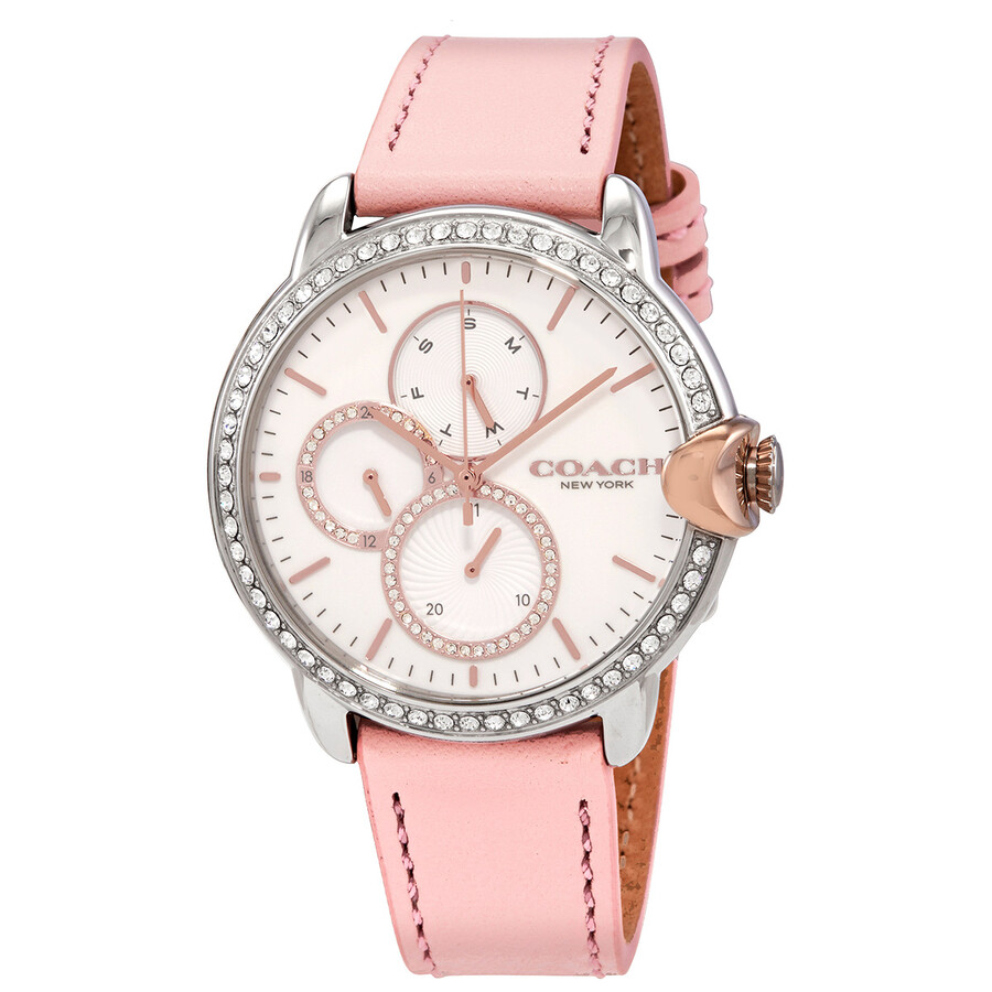 Coach Arden Quartz Crystal White Dial Ladies Watch 14503747 ...