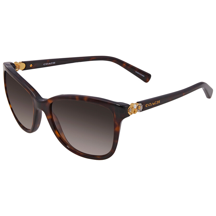 Coach Brown Gradient Square Ladies Sunglasses HC8187B 5120D 54 ...