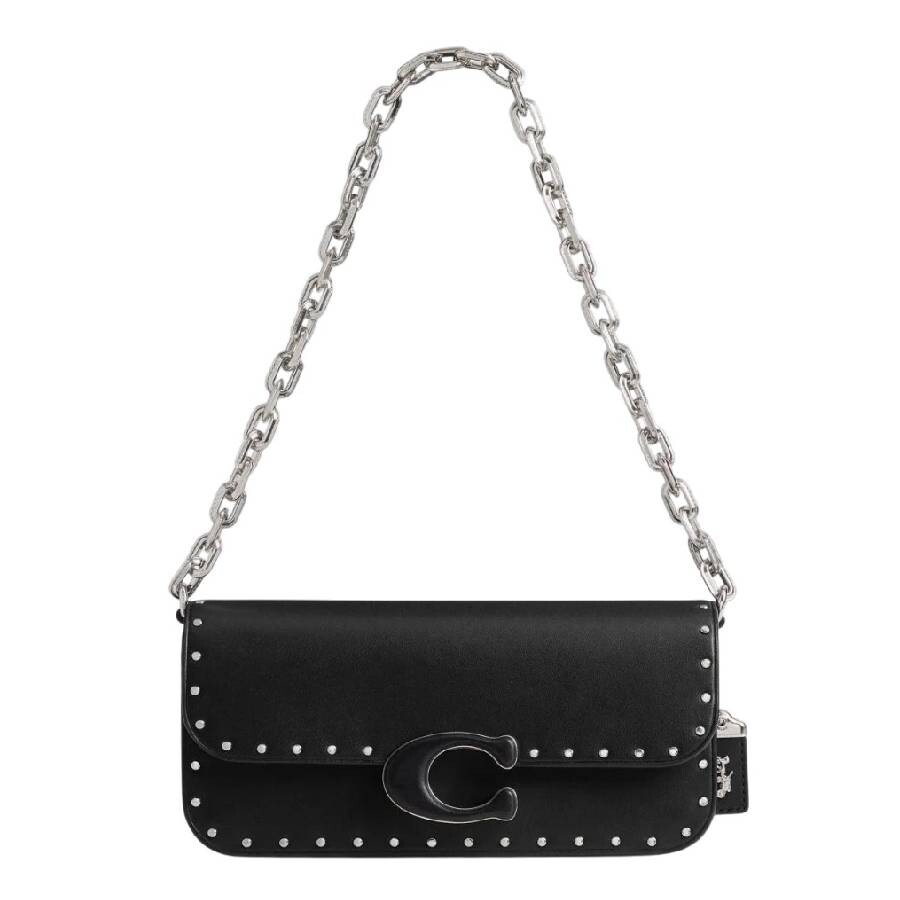 Coach Chain Strap Leather Bag CU038 LHBLK 196395407705 - Handbags ...