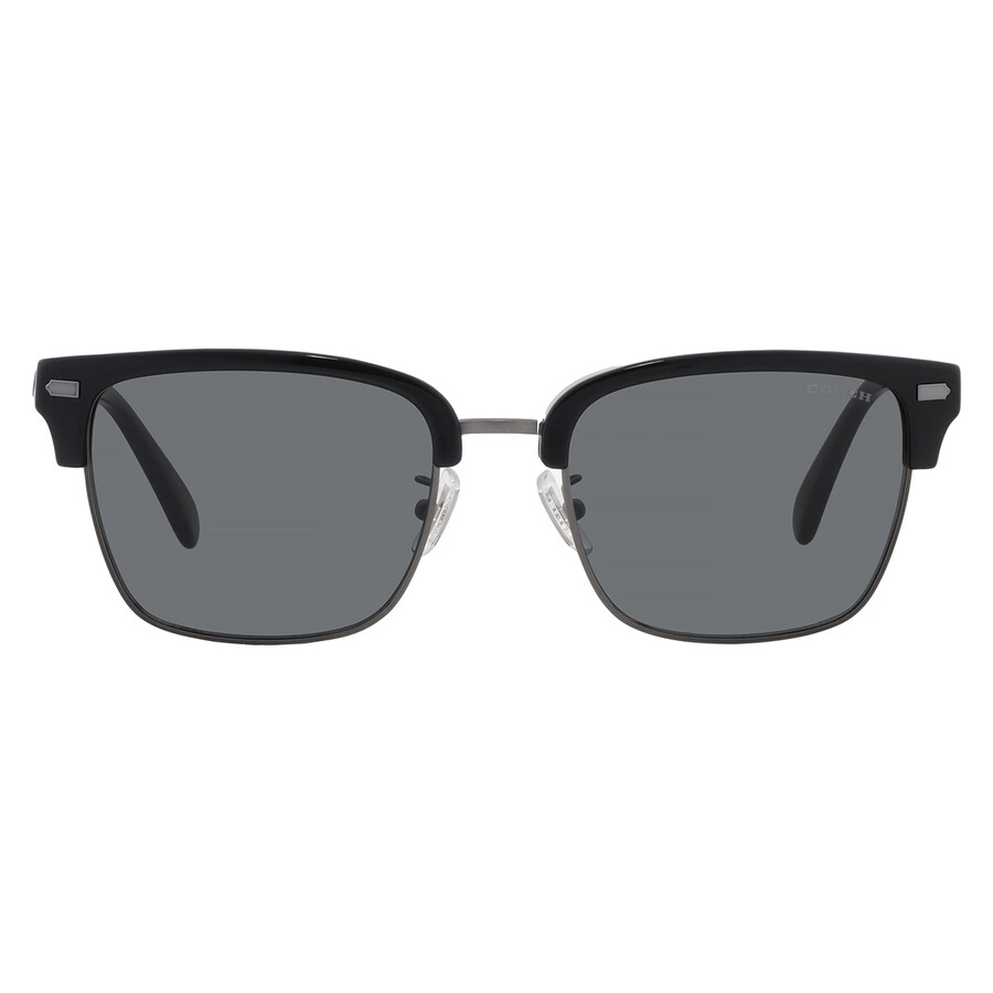 Coach Dark Grey Square Men's Sunglasses HC8412 500287 56 725125521970 ...