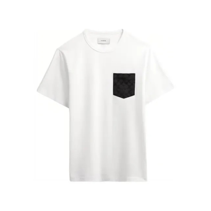 Coach Essential Pocket Cotton T-Shirt, Size Large CP980 VEI L ...