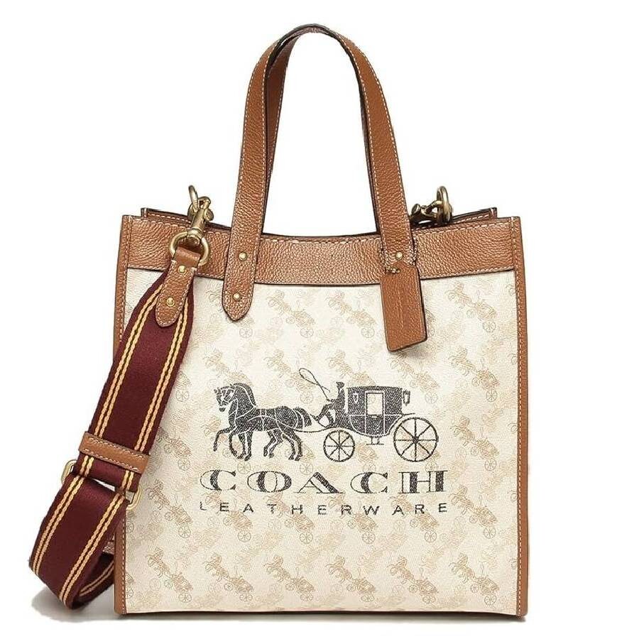 Coach Field Horse And Carriage Print Tote Bag C8461 B4TXF 195031486746 - Handbags - Jomashop