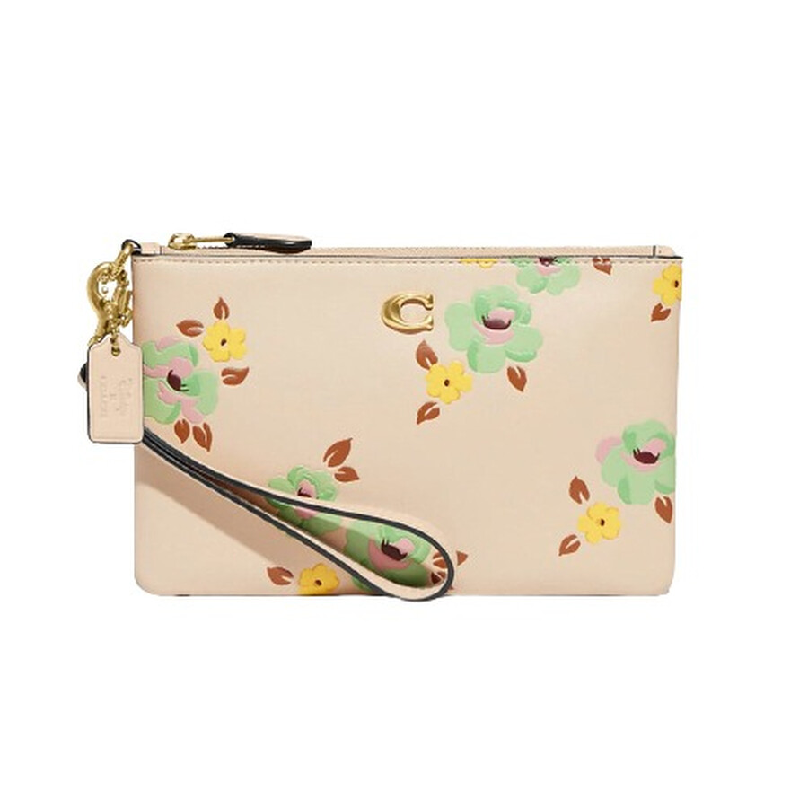 Coach Floral Print Small Wristlet Wallet CH812 B4RHR 195031823312 ...