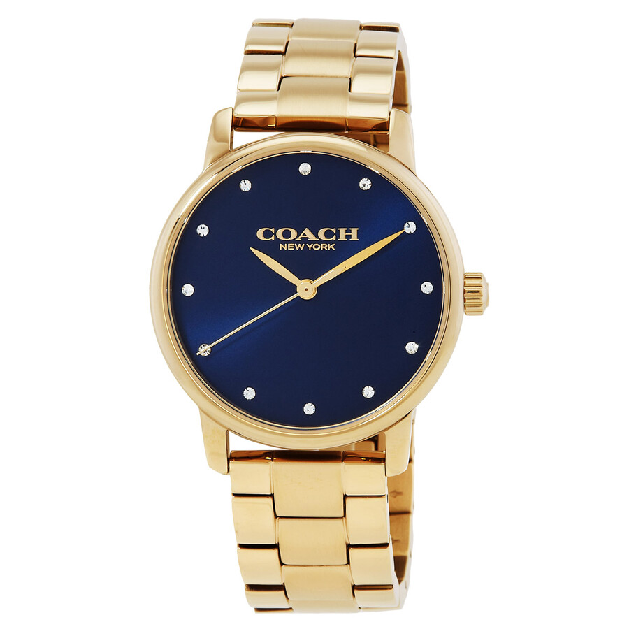 Coach Grand Blue Dial Ladies Watch 14503970 885997459969 - Watches ...