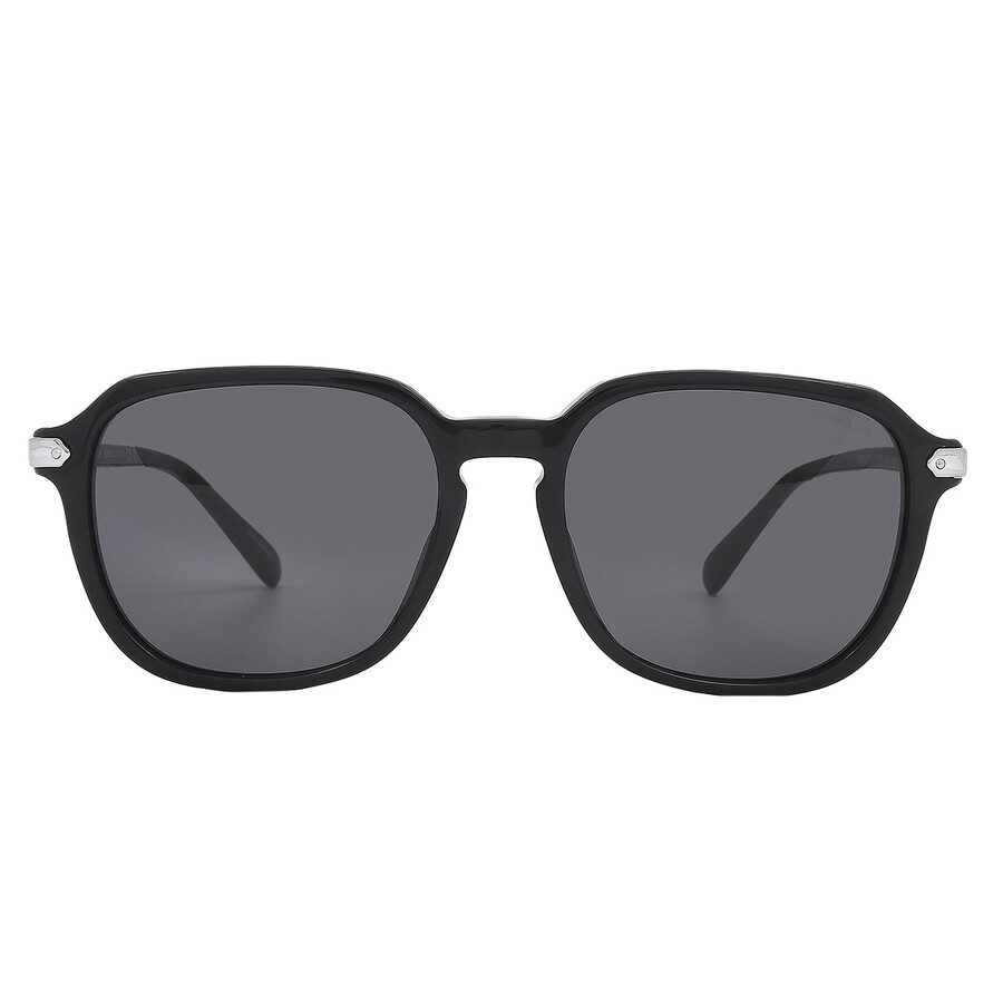 Coach Grey Square Men's Sunglasses HC8383U 500287 55 725125400183 ...