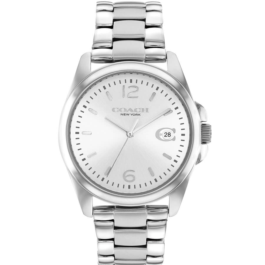 Coach Greyson Quartz Silver Dial Ladies Watch 14503910 885997438636 ...