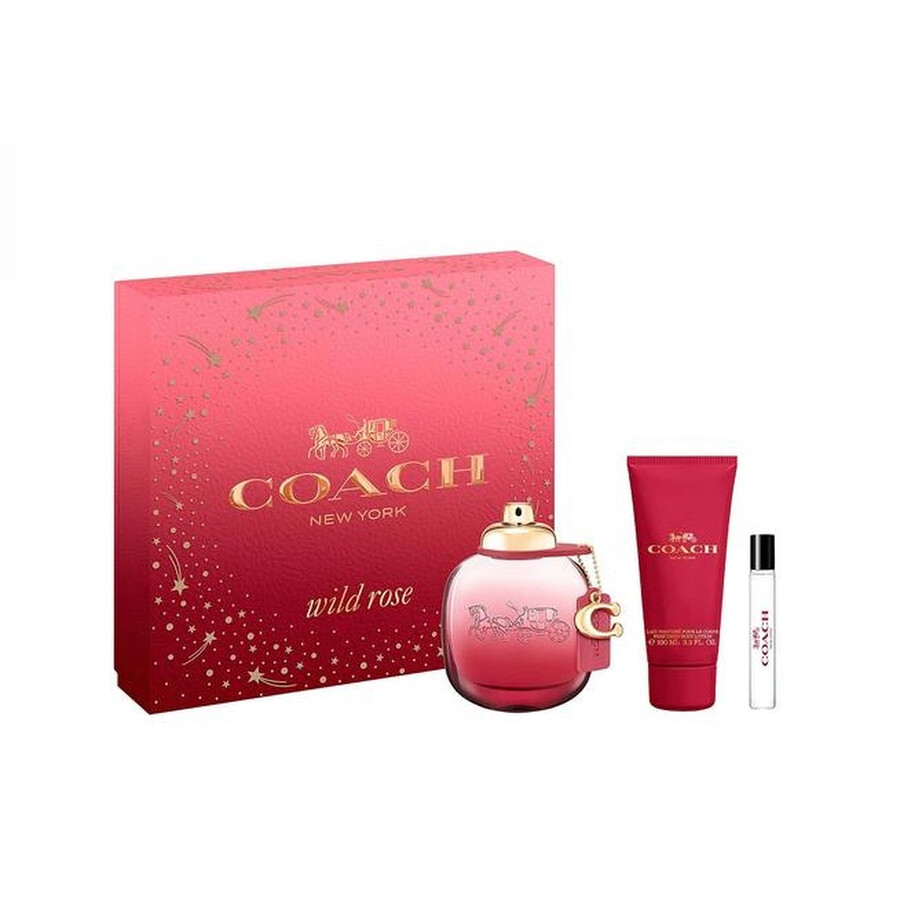 Coach Ladies Wild Rose 3.0 oz Gift Set Fragrances 3386460133166 ...