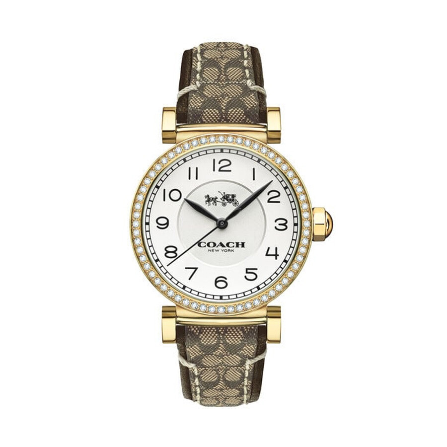 Coach Madison Quartz White Dial Ladies Watch 14503397 - Watches ...