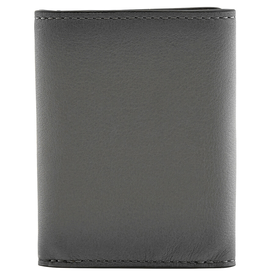 Coach Men's Trifold Compact Leather Wallet In Grey - Fado.vn