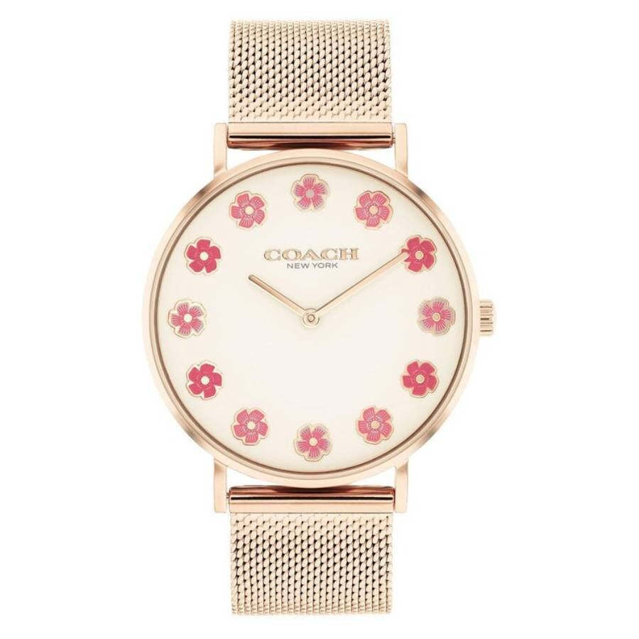 Coach Perry Quartz Cream Dial Ladies Watch 14504101 - Watches, Perry ...