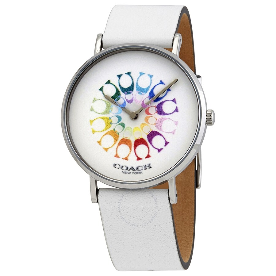 Coach Perry Quartz White Multi-Colored Dial Ladies Watch 14503290 ...