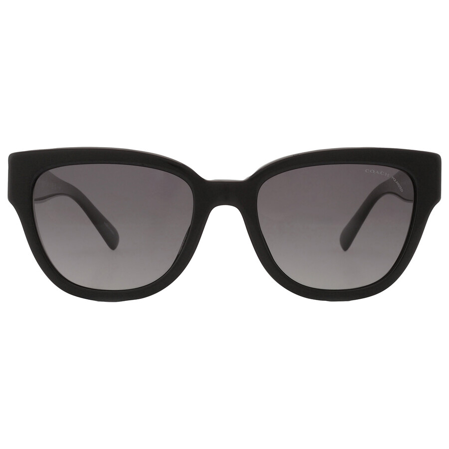 Coach Polarized Grey Gradient Butterfly Ladies Sunglasses HC8379U ...