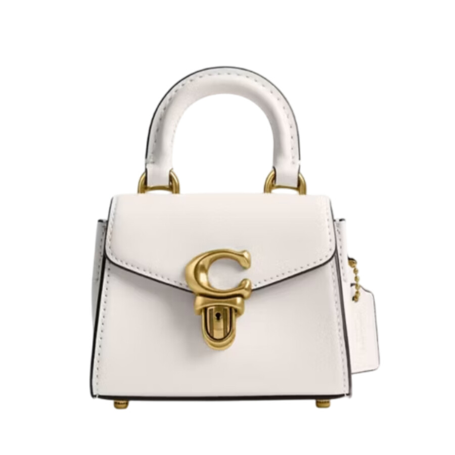 Coach Sammy Top Handle 12 in White CR504 B4/HA 196395351794 - Handbags - Jomashop
