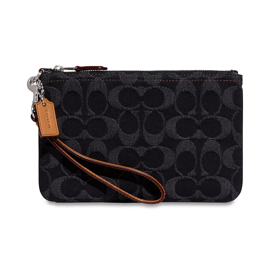 Coach Signature Denim Wristlet Wallet CF992 LHDRJ 195031761775 ...