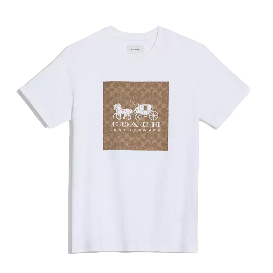 Coach Signature Horse And Carriage Print Organic Cotton T-Shirt CG773 ...